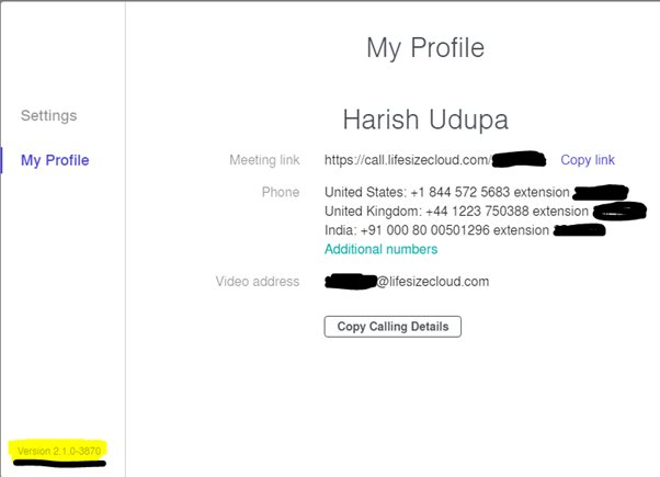 Lifesize cloud desktop application version