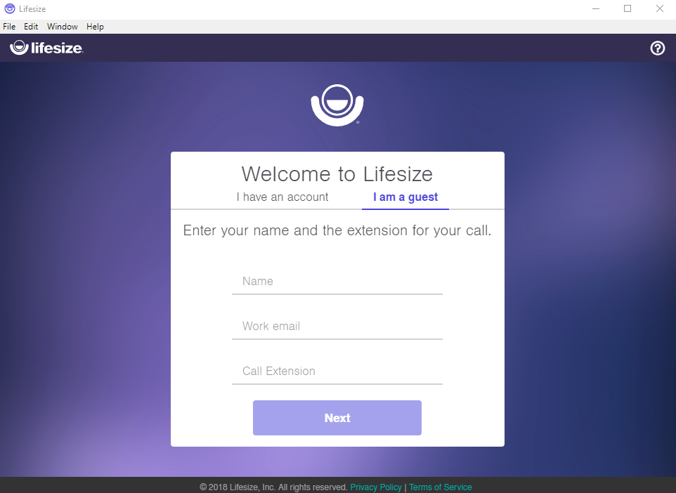 Mobile App/Desktop App - Connecting to Lifesize Cloud Calls as a Guest