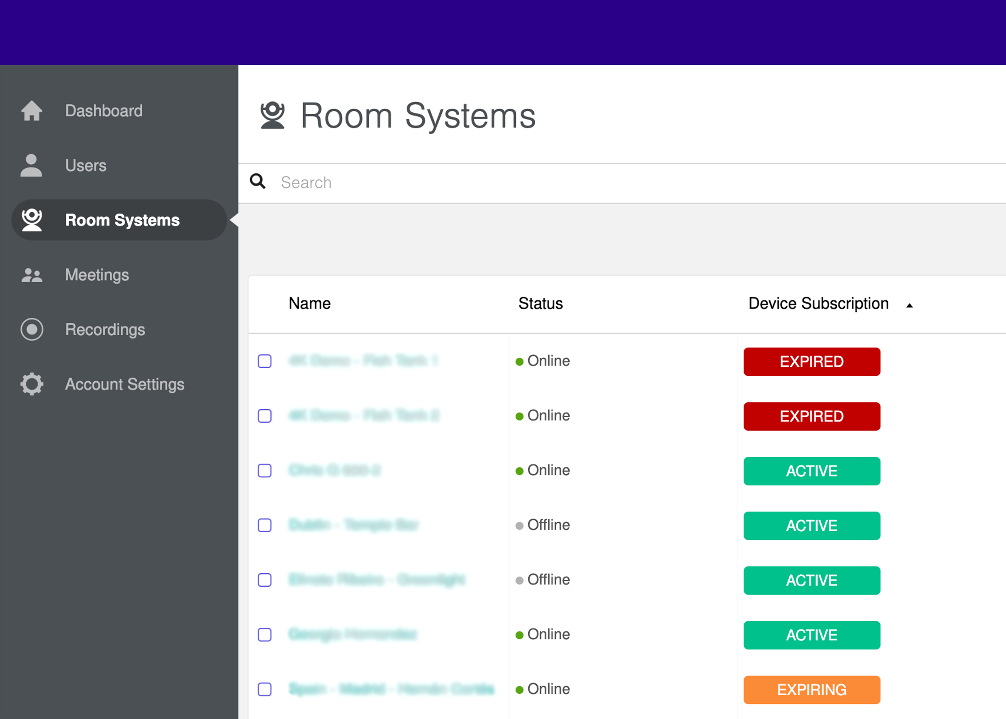 NOW AVAILABLE | Device subscription status in admin console