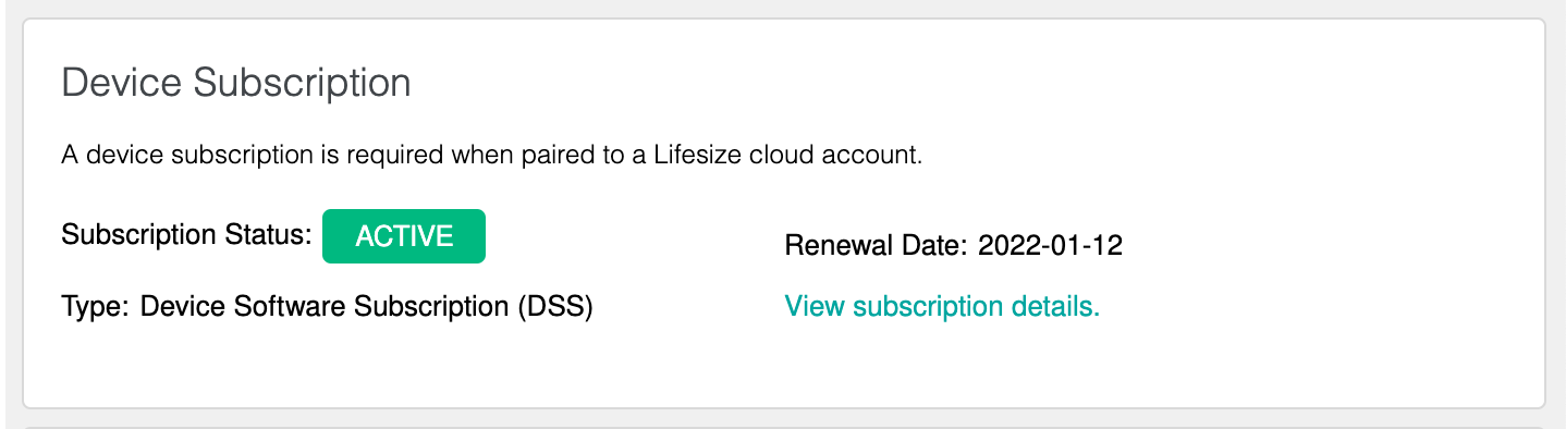 NOW AVAILABLE | Device subscription status in admin console